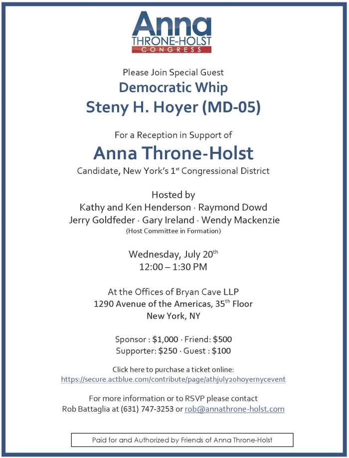 PARTY FOR ANNA THRONE-HOLST