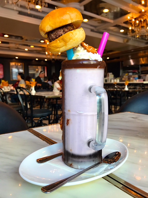 SUGAR FACTORY'S BACON CHEESEBURGER MILKSHAKE