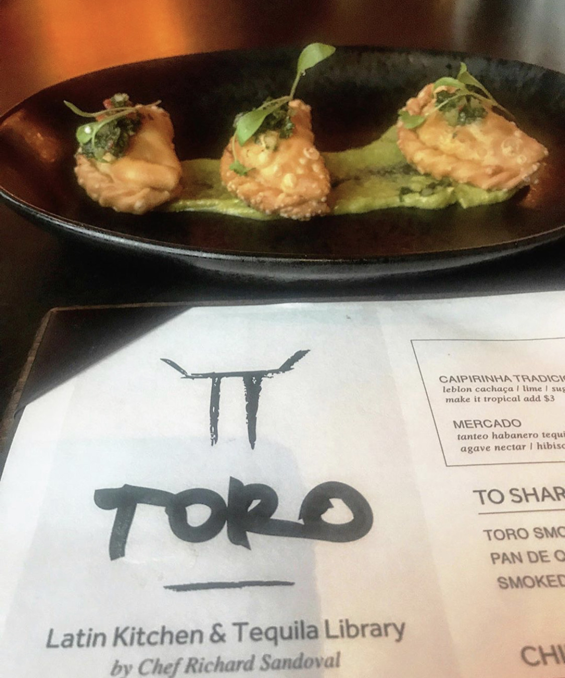 Chef Sandoval's Sweet Corn Empanada @ TORO