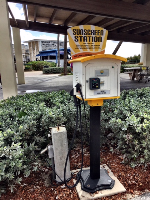 A SUNSCREEN STATION?
