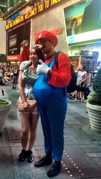 SUPER MARIO LOOKS SUPER PREGNANT